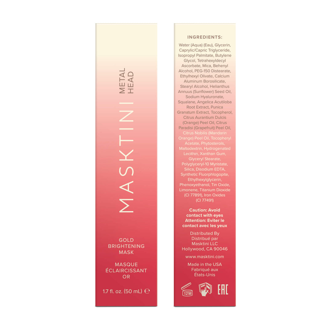 Metal Head Gold Brightening Mask with Vitamin C | Masktini